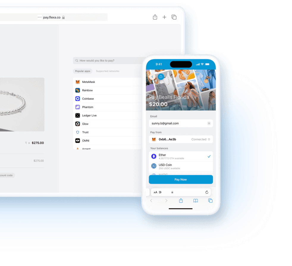 Flexa Payments — Accept crypto anywhere