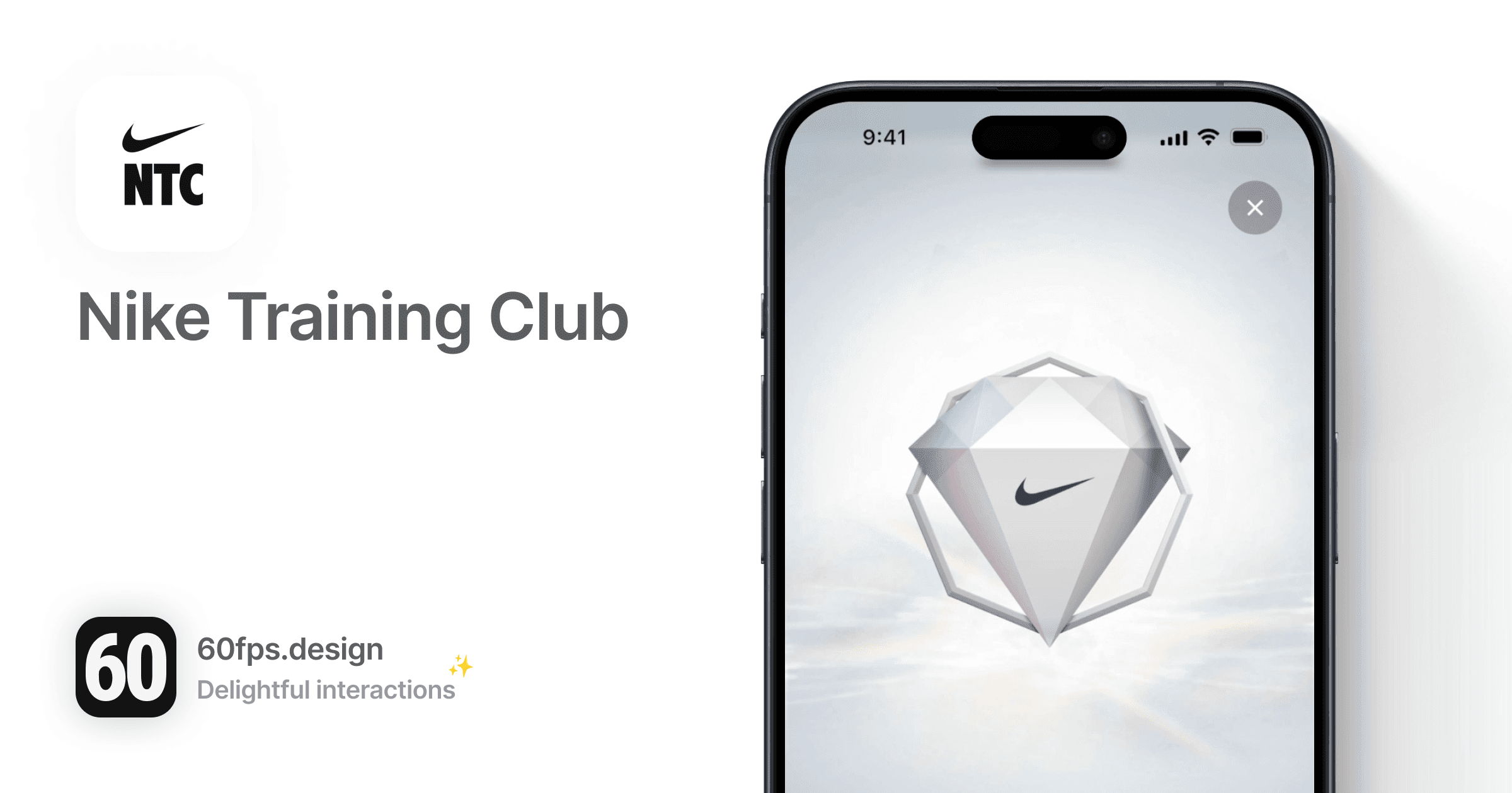 Nike Training Club iOS App UI/UX animation
