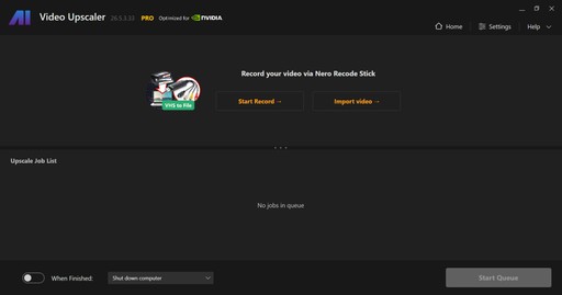 Nero AI PC Software Quick Start - Docs