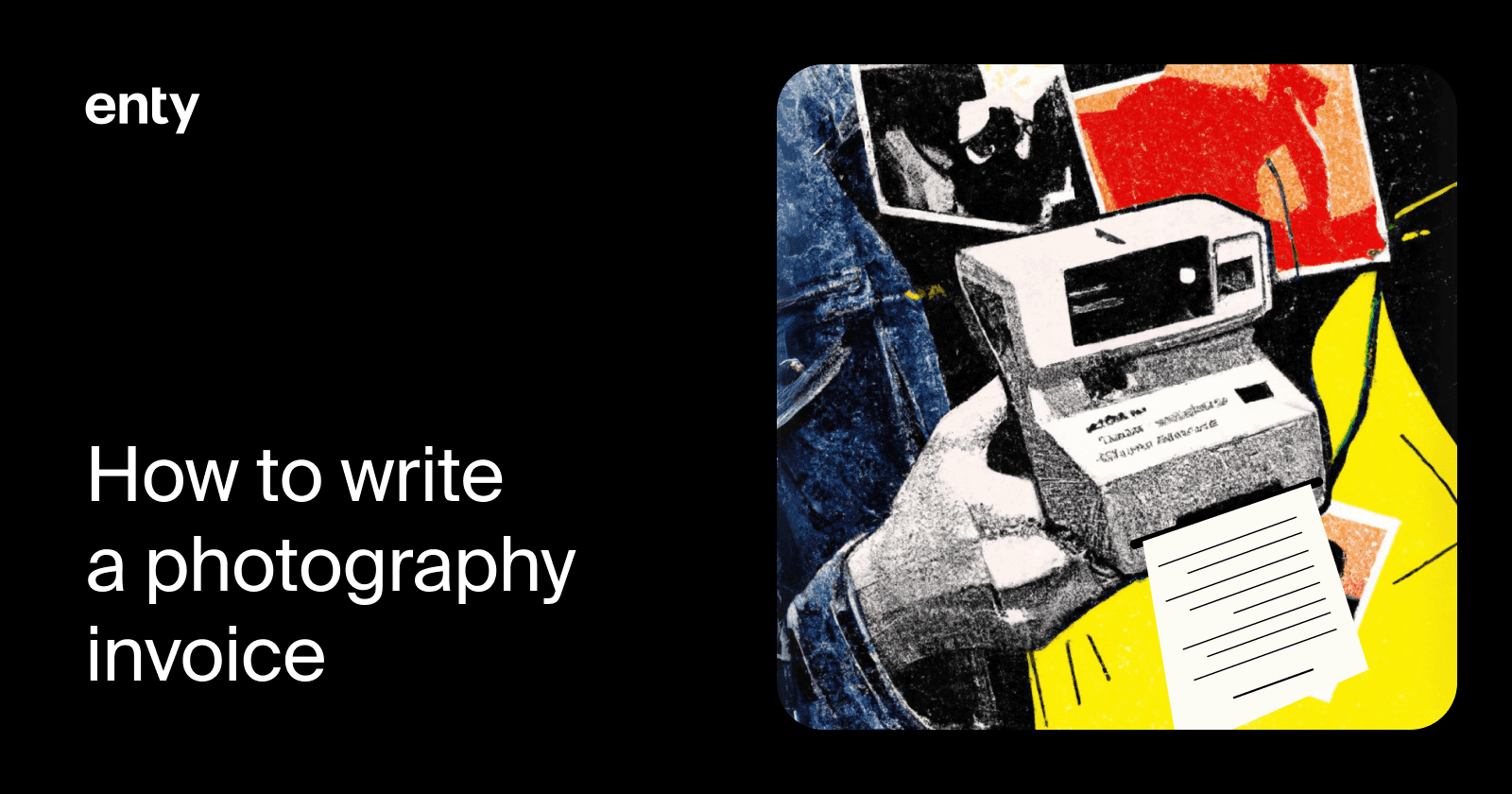 How to write a photography invoice: a comprehensive guide