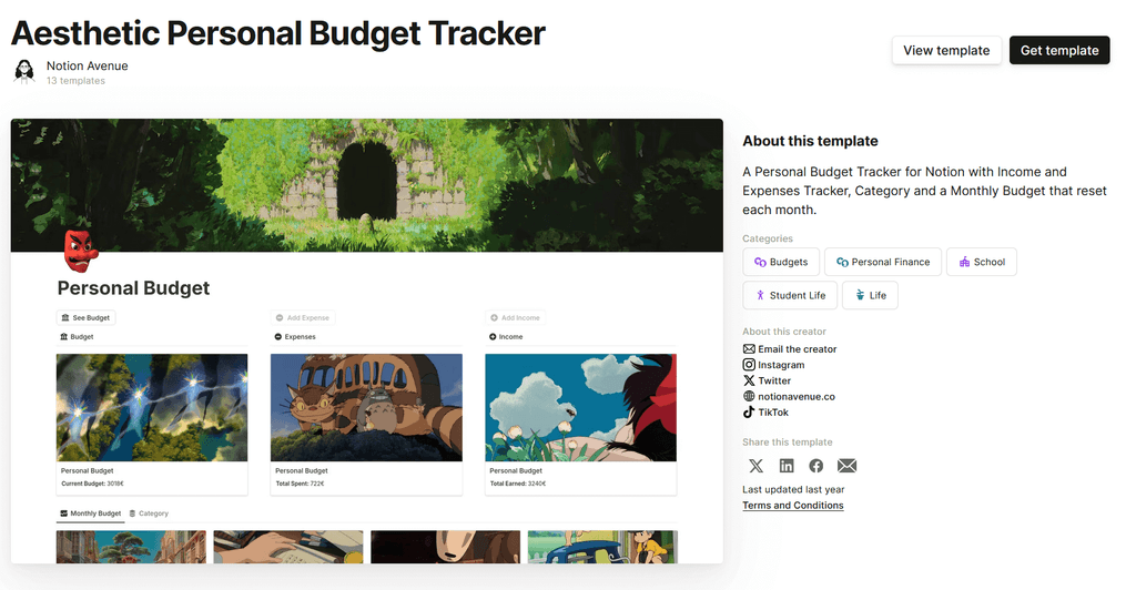 Top 20 Aesthetic Notion Templates for 2025 - Minimal Creator Framer ...