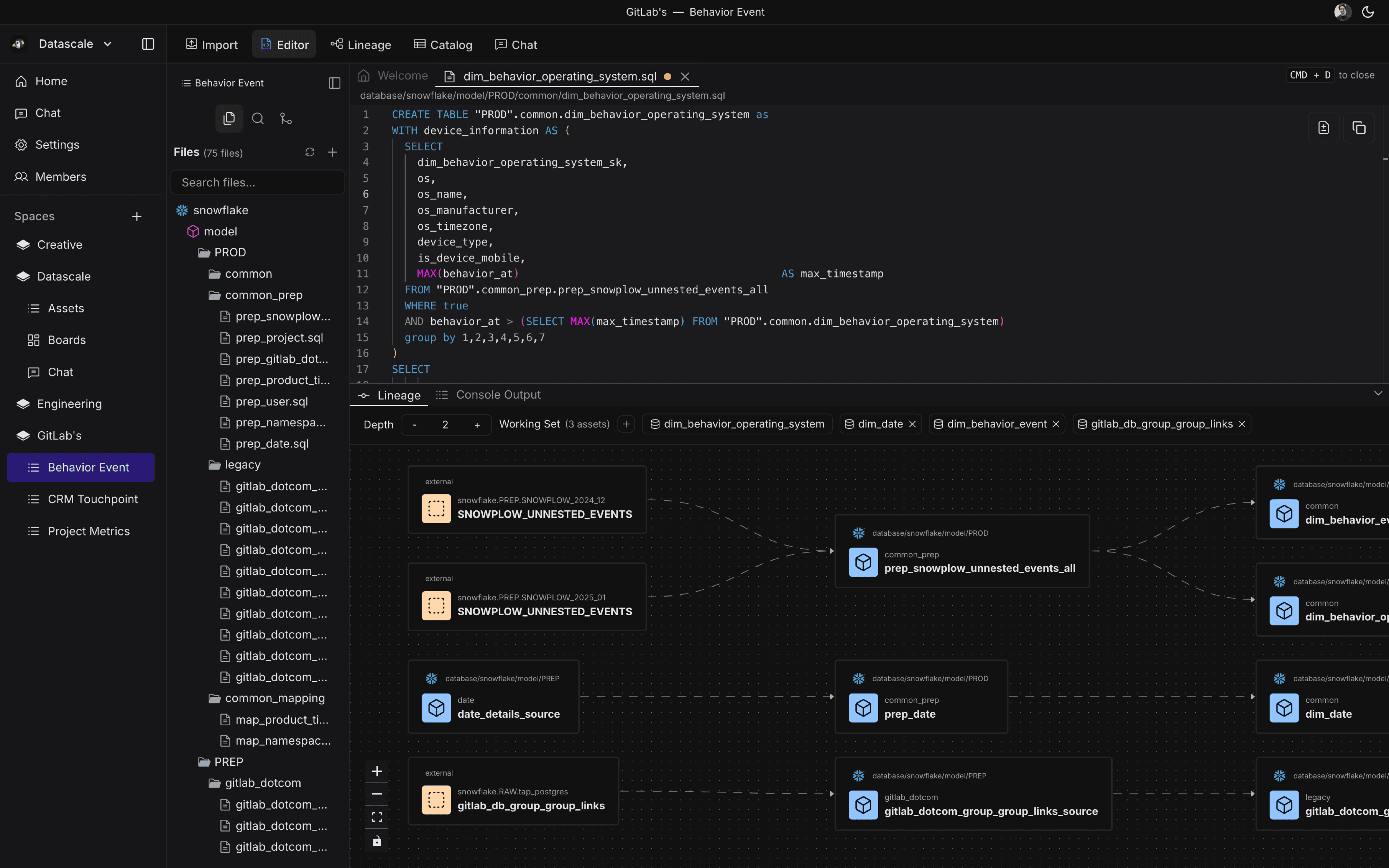 Database Diagram from SQL - Datascale