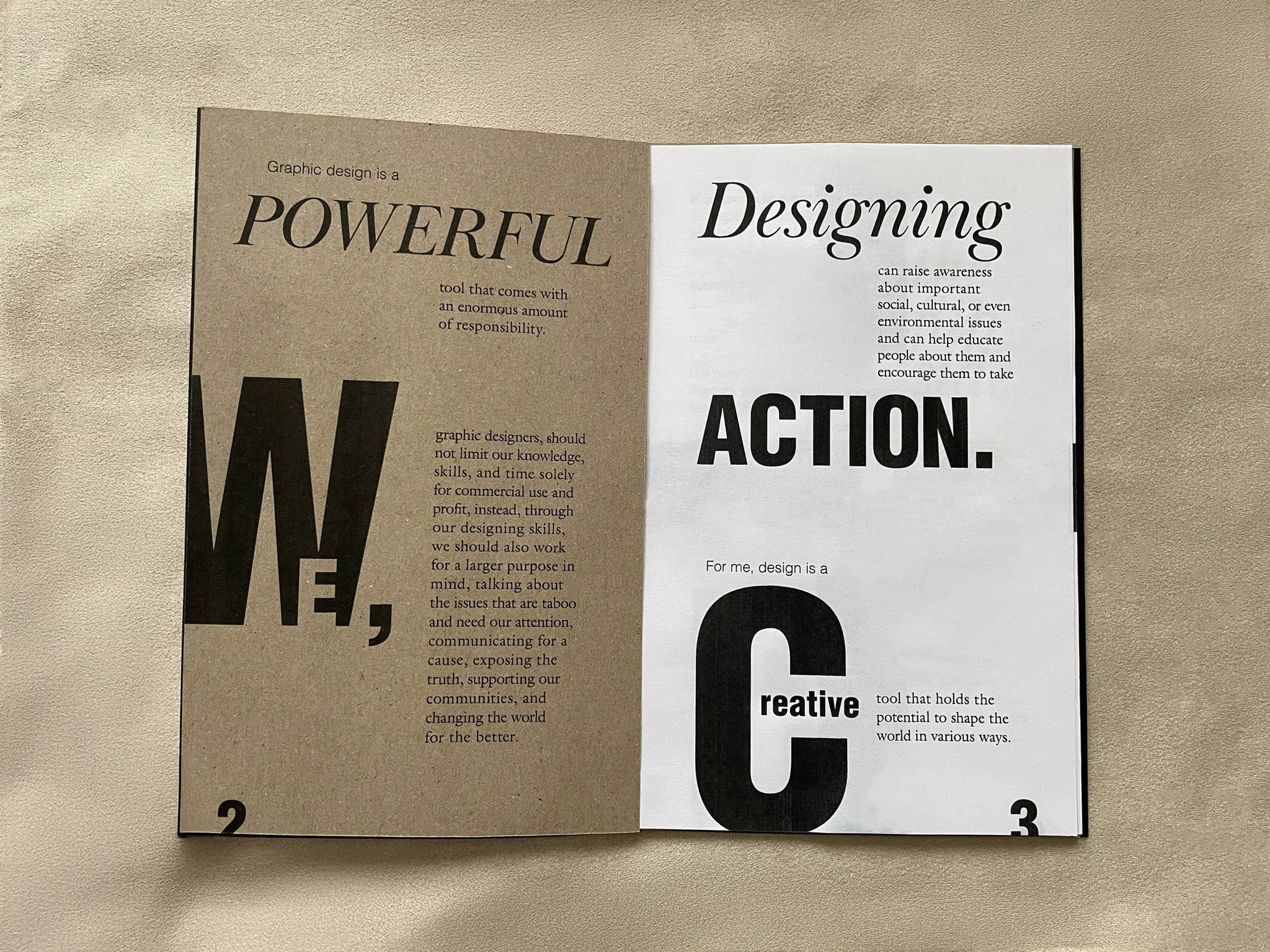 Graphic Design Manifesto - Portfolio project