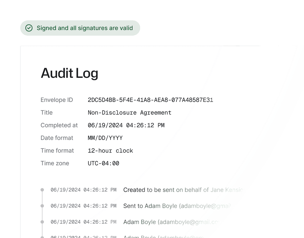 Electronic Signature API — SignatureAPI