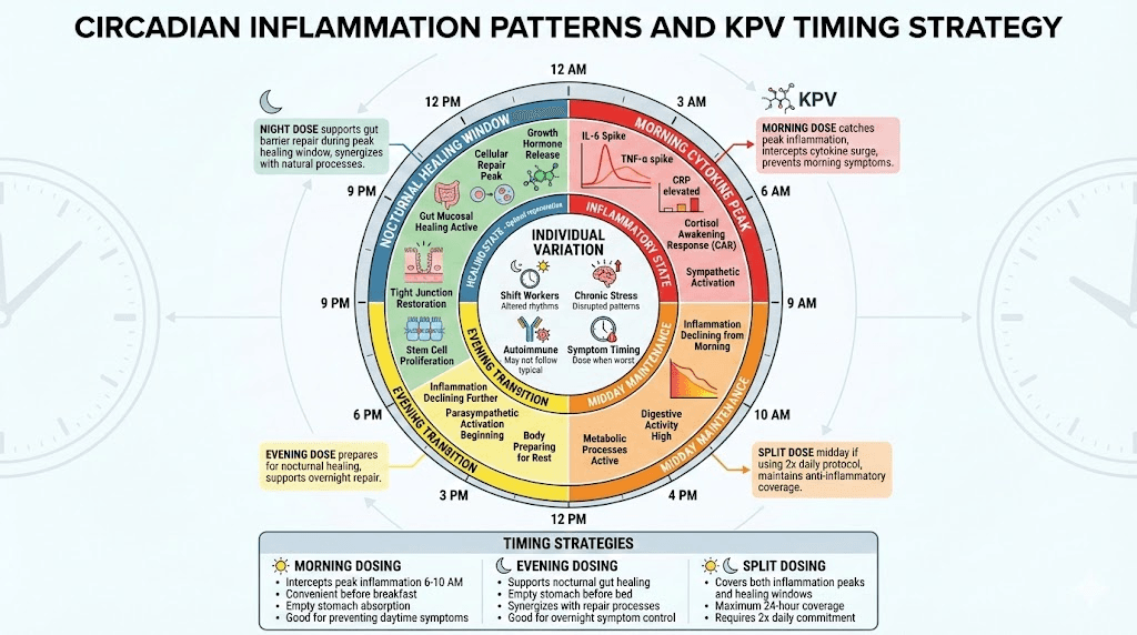 KPV Peptide Morning or Night? Optimal Timing Guide - SeekPeptides