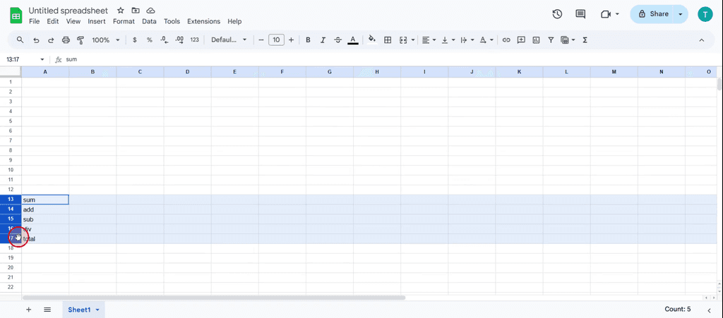 How to Add Rows in Google Sheets - 1 minute video guide