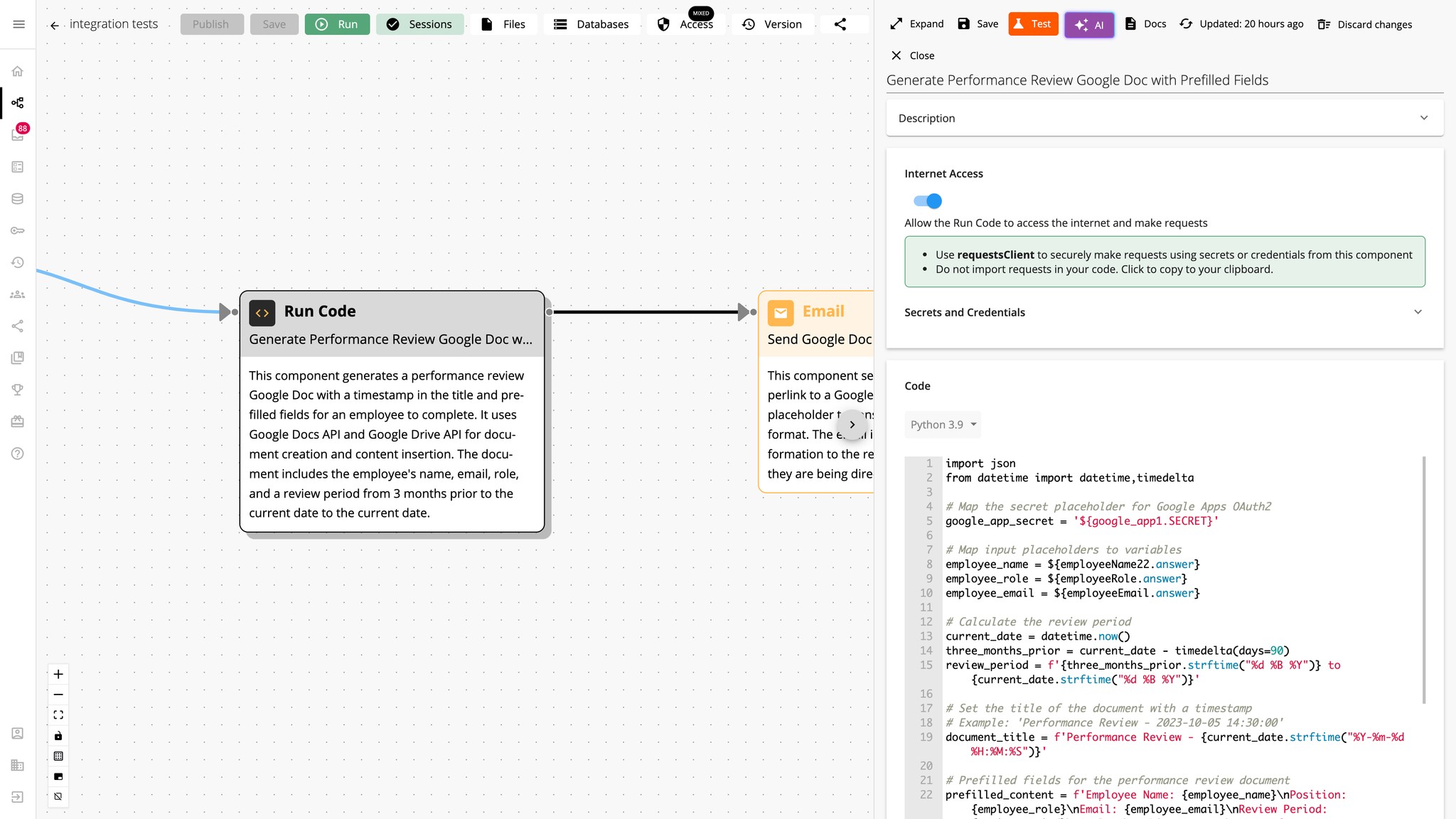 Workflow86 | Effortlessly automate internal business operations and processes with AI. Start for ...