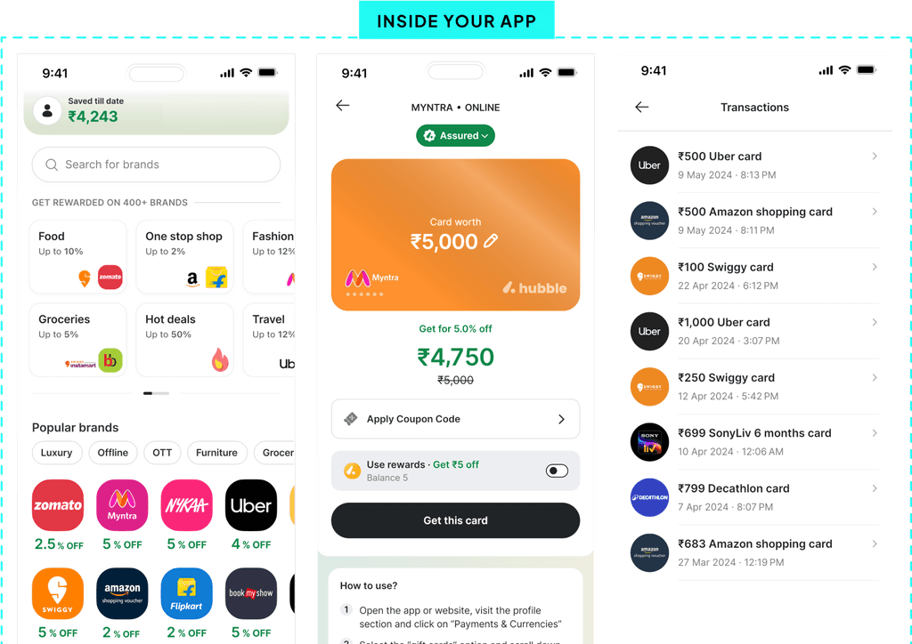 Hubble | Loyalty, Rewards & Gift Cards