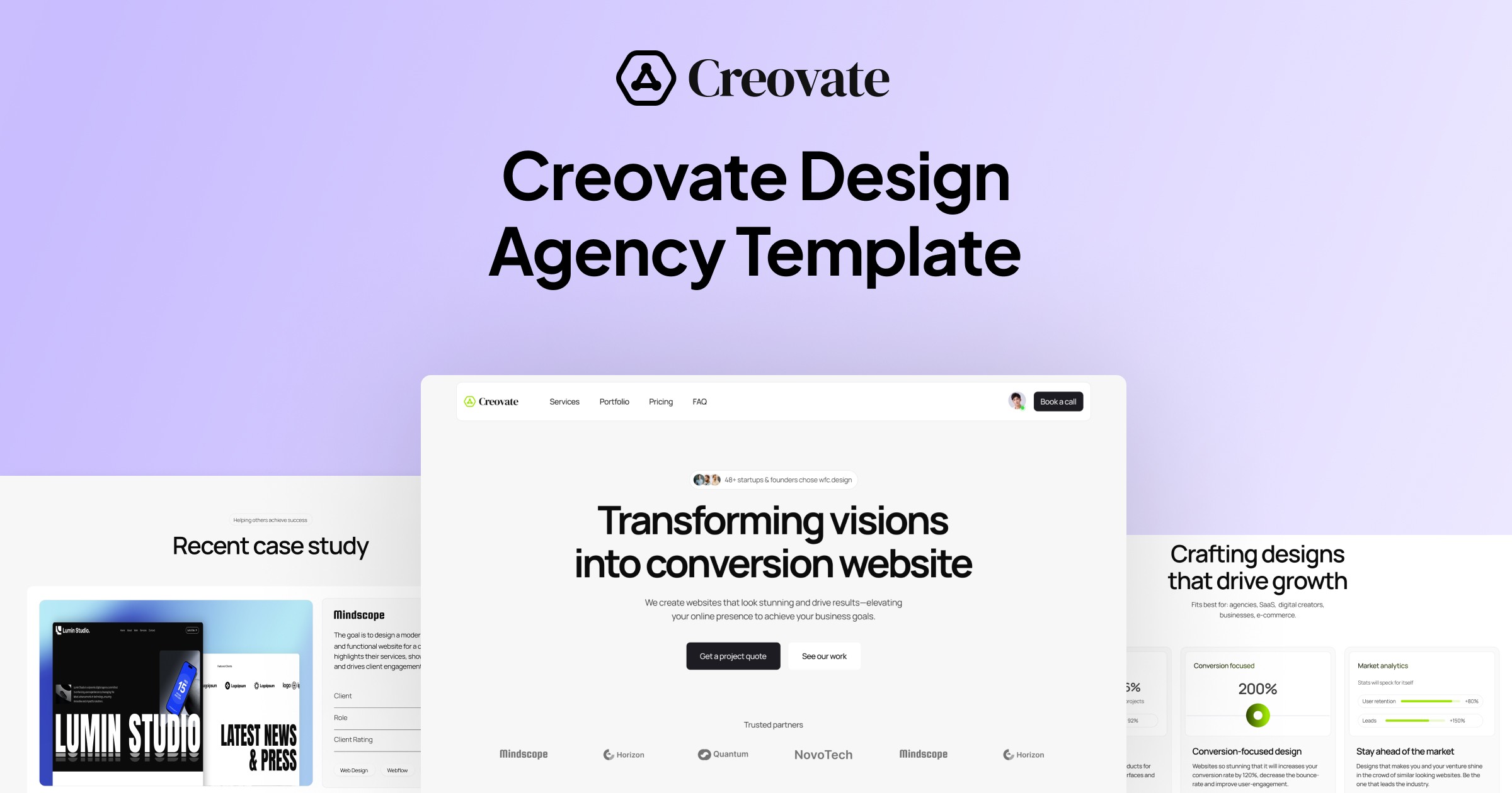 Creovate — Modern Website Template for Creative Agencies