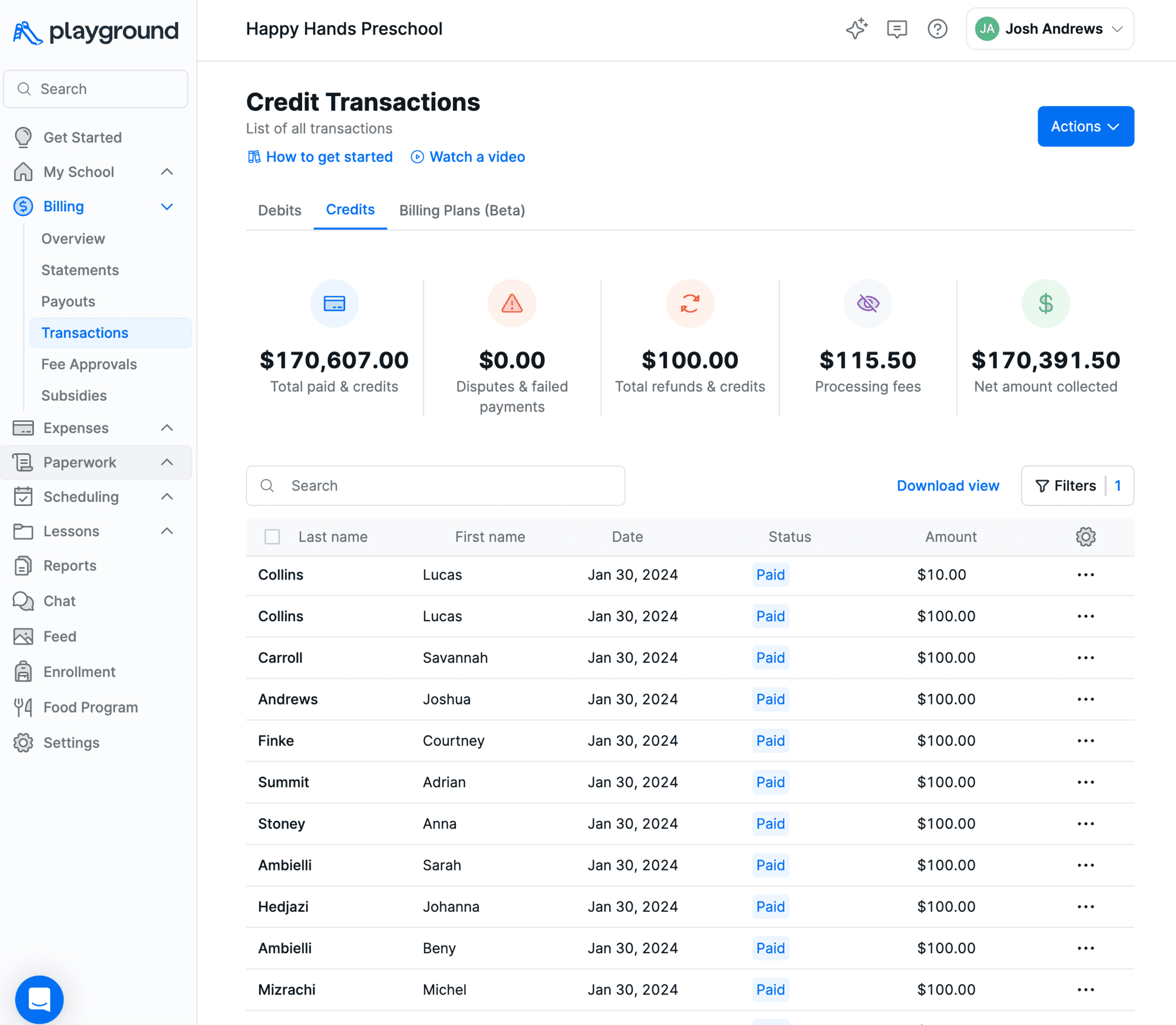 Childcare Management Software | Playground