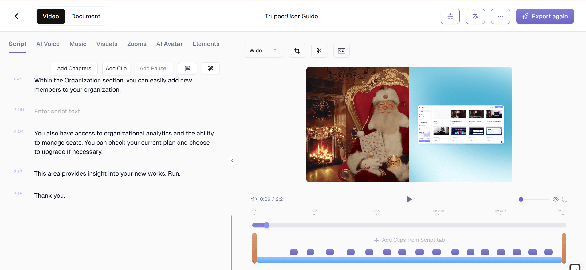 Santa video generator - Trupeer | AI-Powered Product Videos ...