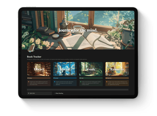 Notion For Teachers: Aesthetic Notion Book Tracker Template