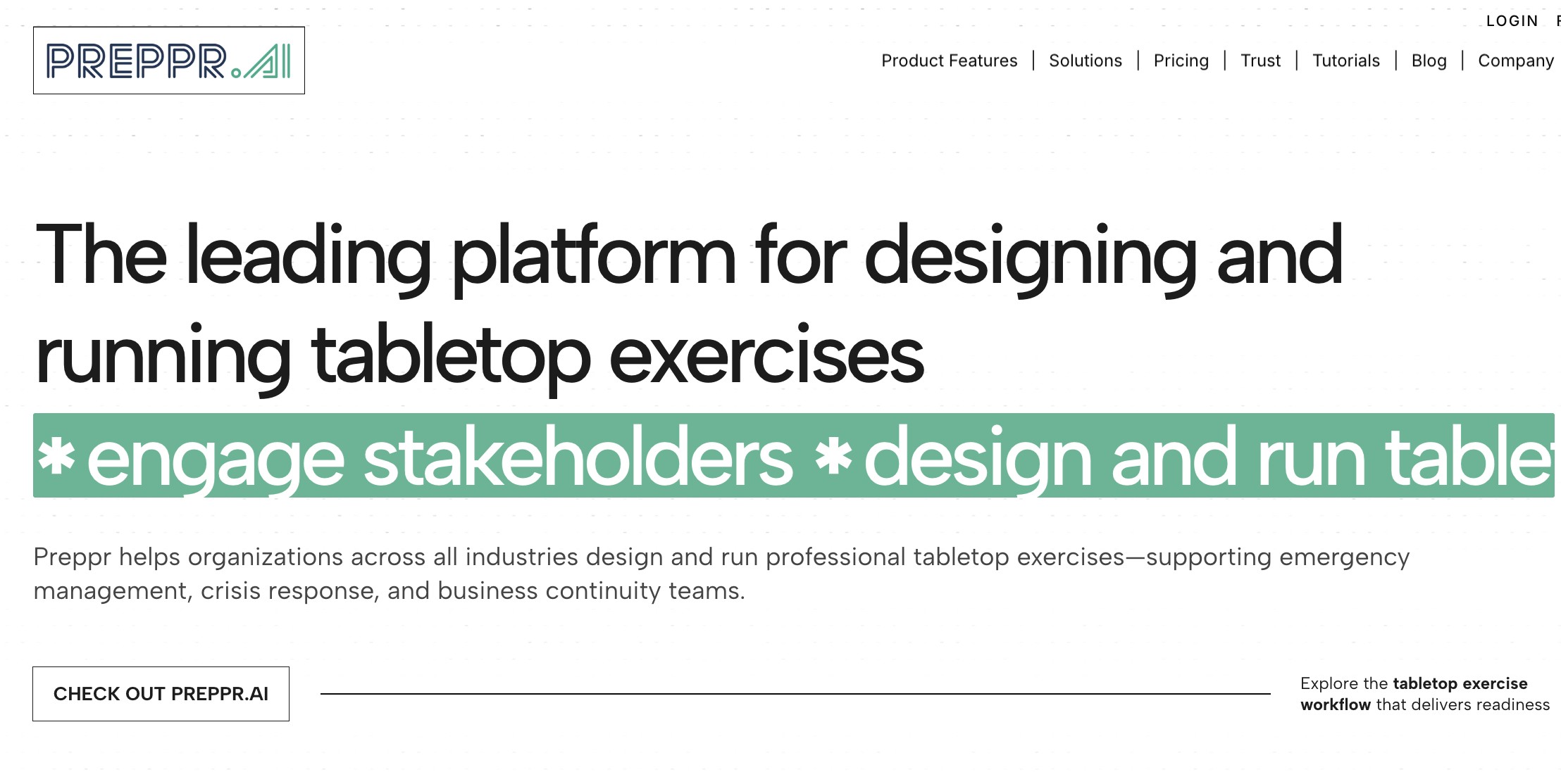 Tabletop Exercise Software for Emergency Preparedness | Preppr