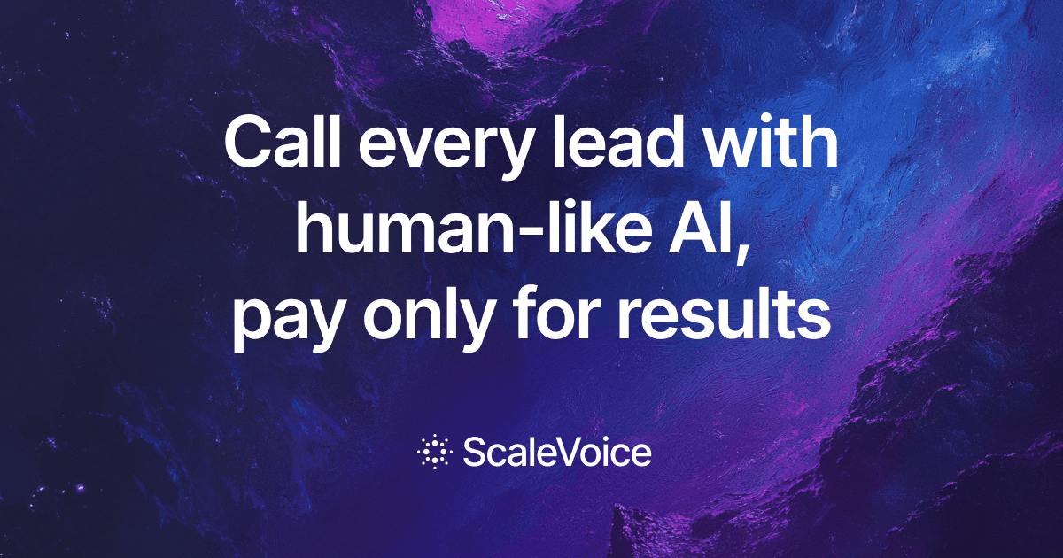 ScaleVoice - AI Voice Agents for Car Dealerships: BDC Outbound and ...