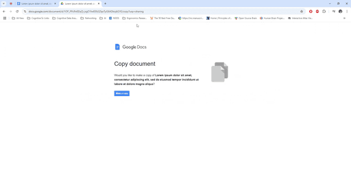 How to Make a Copy of a Google Doc Using a Link - 1 minute video guide