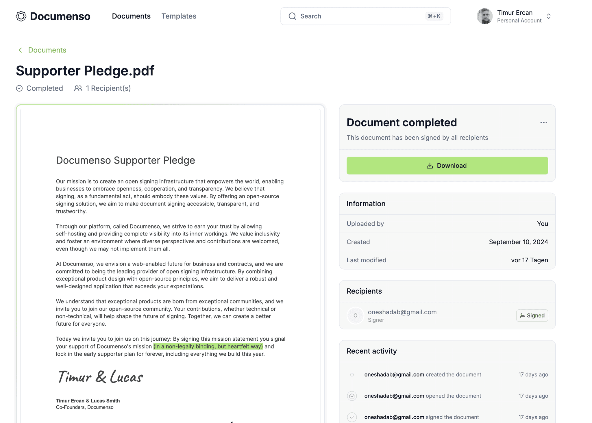 Customer Story Prisma: 4 Reasons why Prisma chose Documenso for Signatures - Documenso