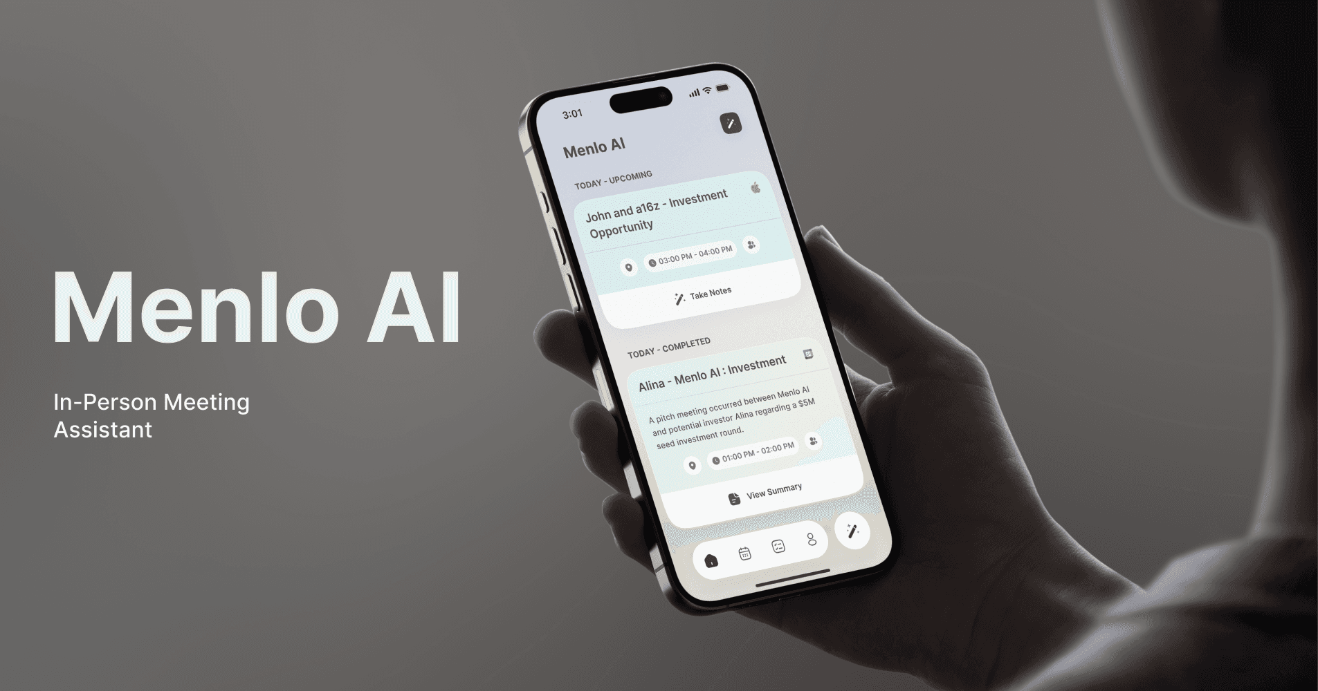 Menlo AI : In-Person Meeting Assistant using AI