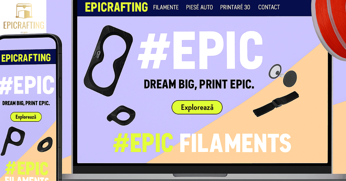 Epic Crafting – Filamente 3D, Printare & Scanare 3D Profesionala
