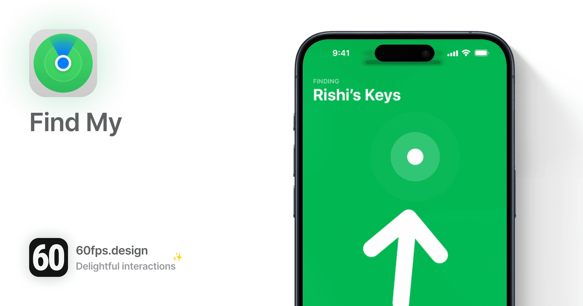 Find My iOS App UI/UX animation
