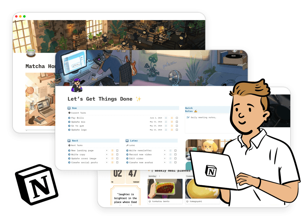 20+ Free Aesthetic Notion Templates for 2025 - Solt Wagner