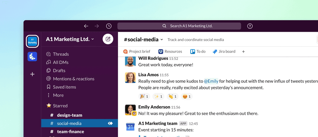 Starting Slack conversation: messages, threads & line breaks