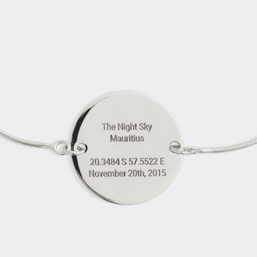Night Sky Sterling Silver Star Map Bracelet