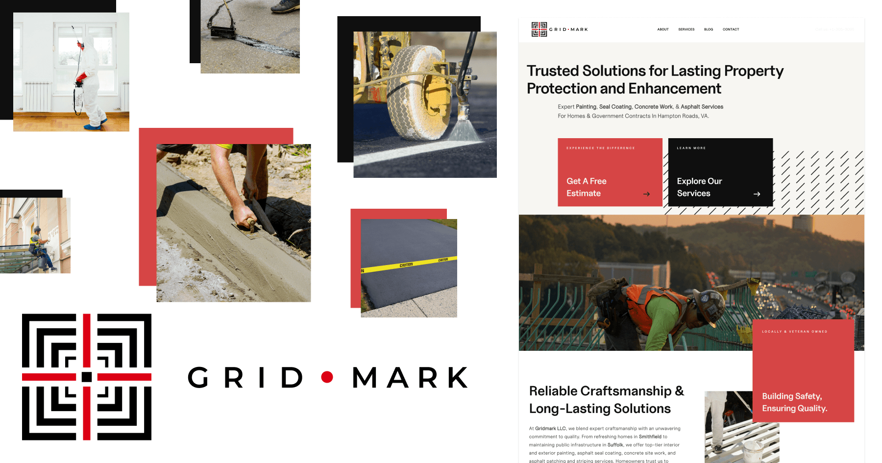 Quality Painting, Seal Coating, and Concrete Services in Hampton Roads | Gridmark LLC