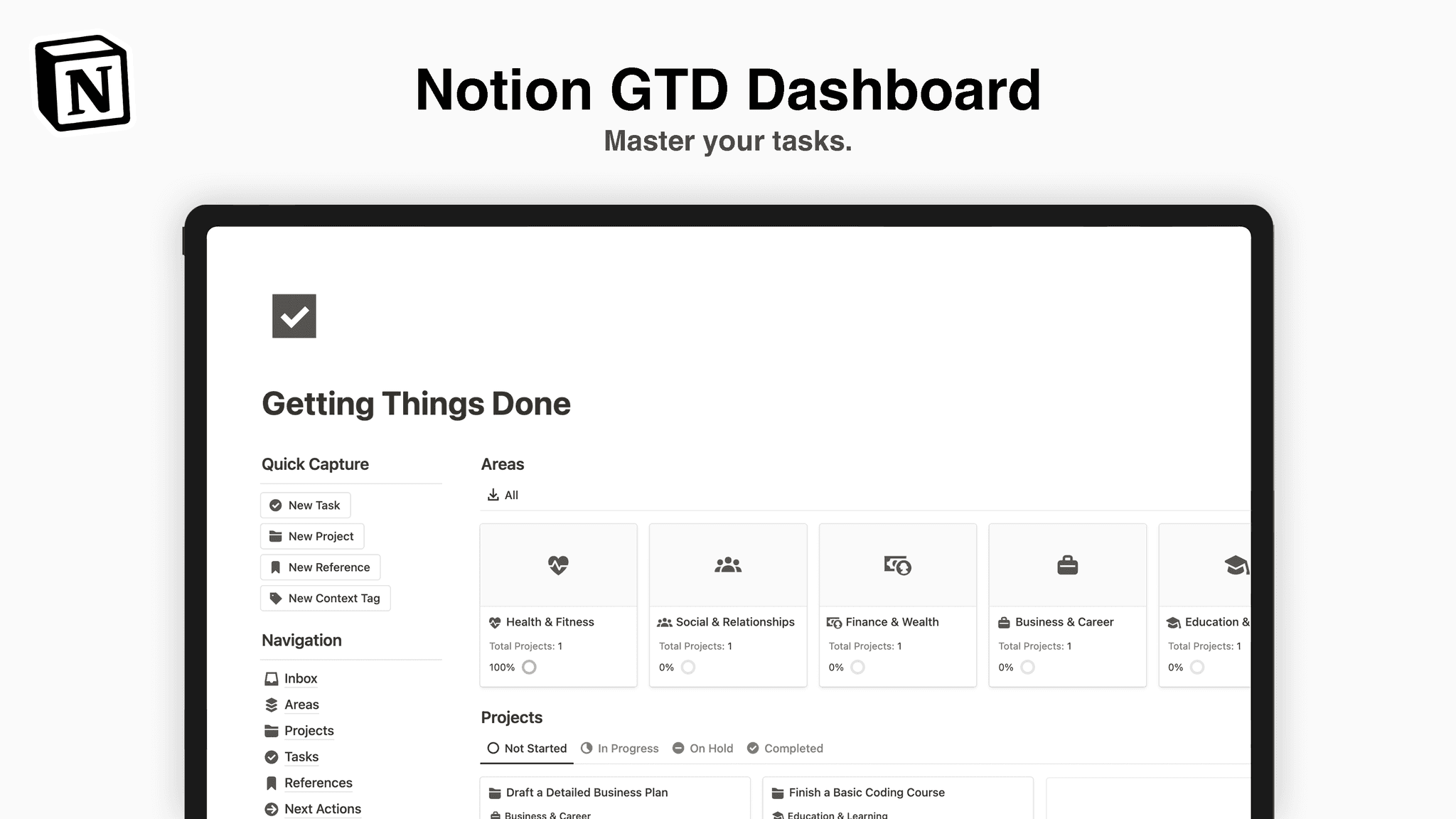 The 15 Best and Free Notion GTD Templates for 2025 (Getting Things Done ...