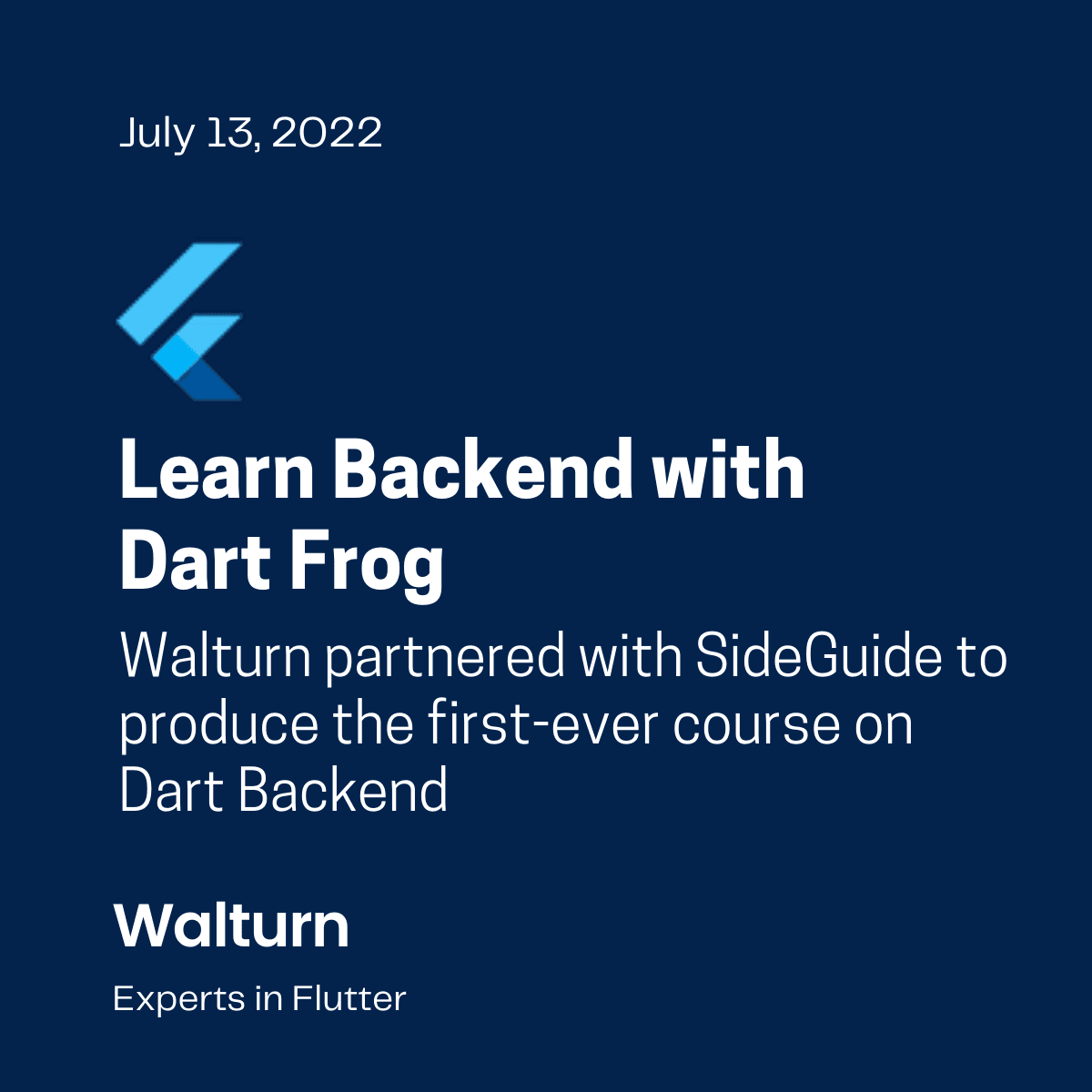 Learn Backend with Dart Frog - Walturn Insight