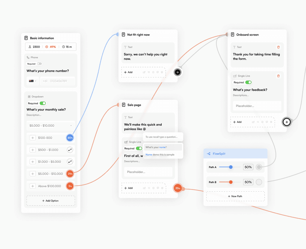 Most Advanced No-Code Online Form Builder | Formflow