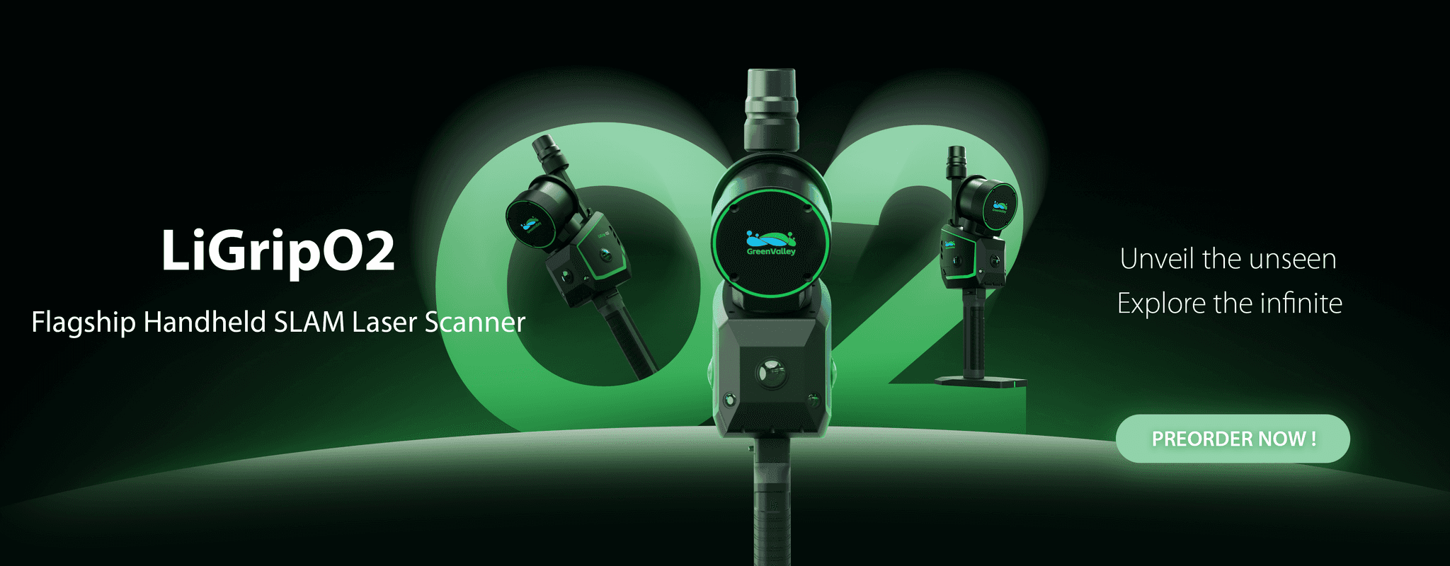 GreenValley International Unveils LiGrip O2 SLAM Scanner - Radiance Fields