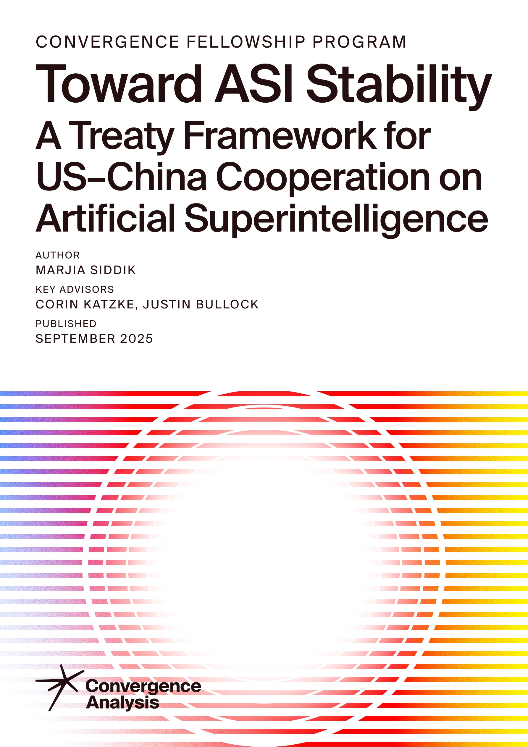 Toward ASI Stability: A Treaty Framework for US–China Cooperation on ...