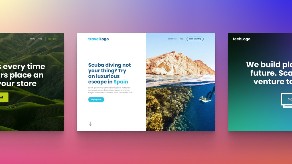 Modern, Editable Hero Section Templates for Figma | Sam Anthony Design