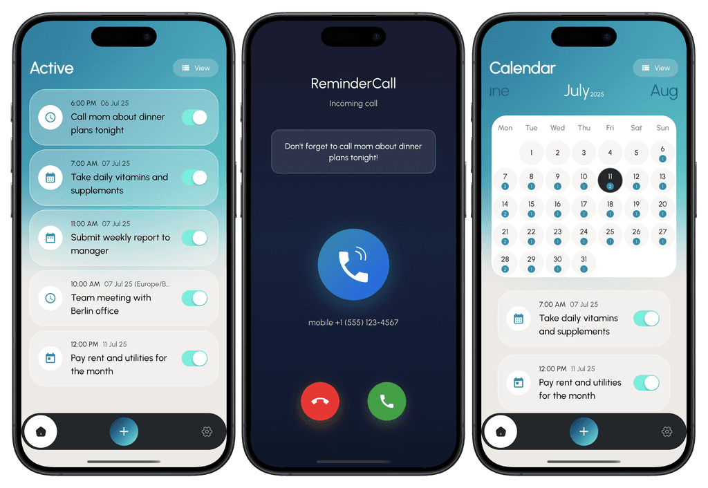 ReminderCall - The Reminder App That Actually Calls You