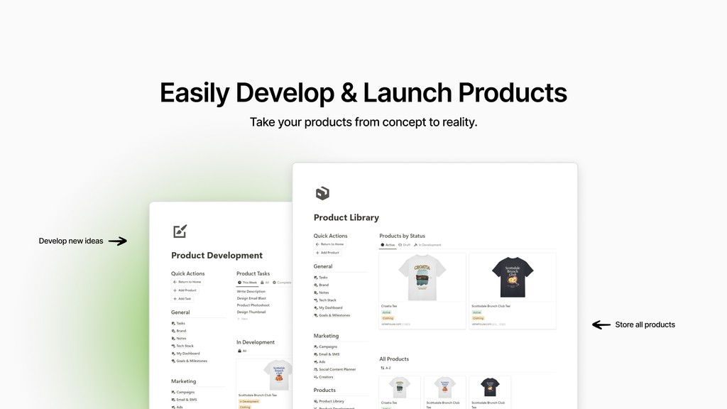Notion Shopify Kit — Premium business Notion template