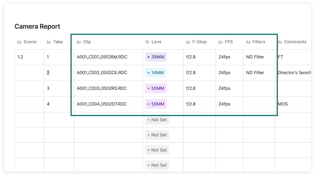 How to Fill Out a Camera Log | A Step-By-Step Guide - Assemble