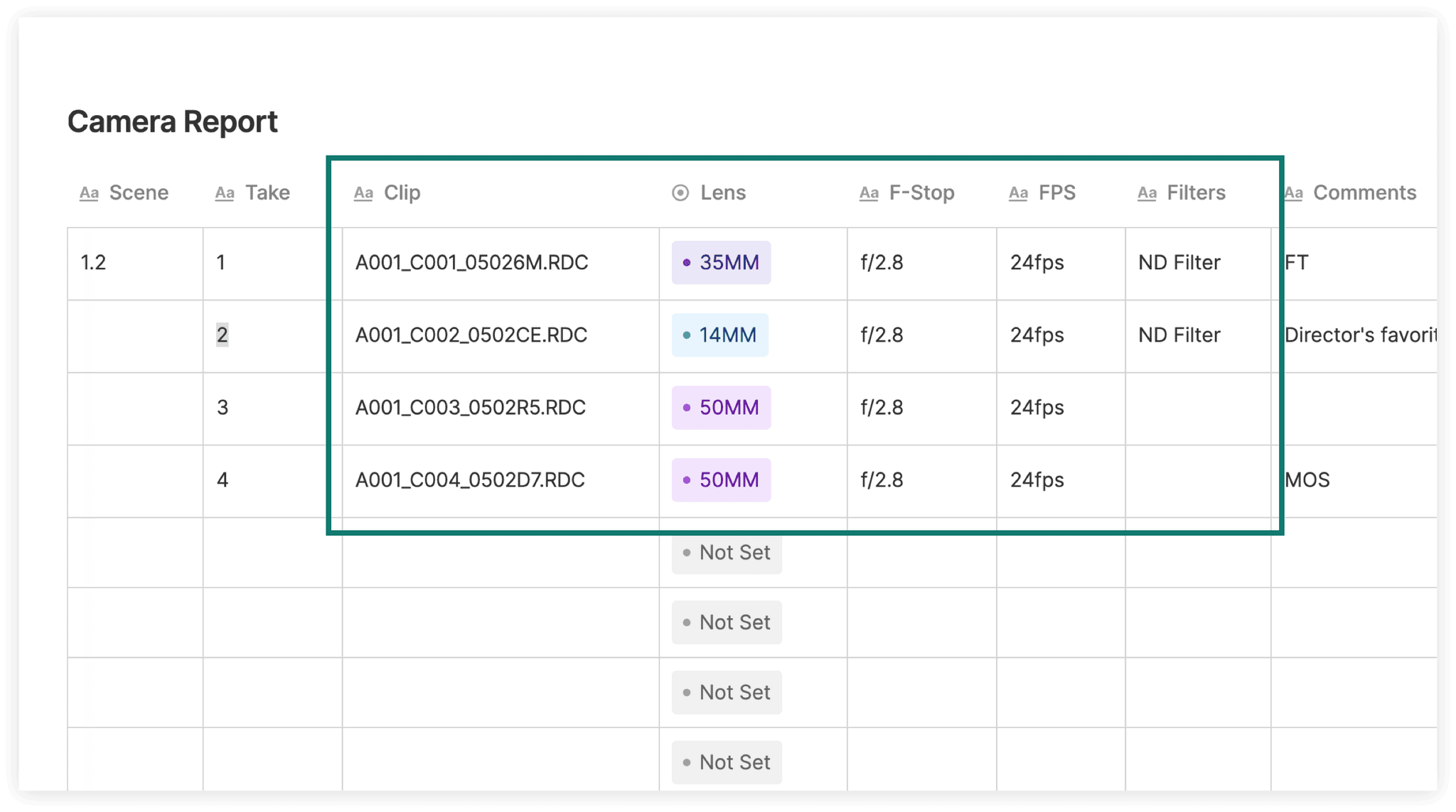 How to Fill Out a Camera Log | A Step-By-Step Guide - Assemble
