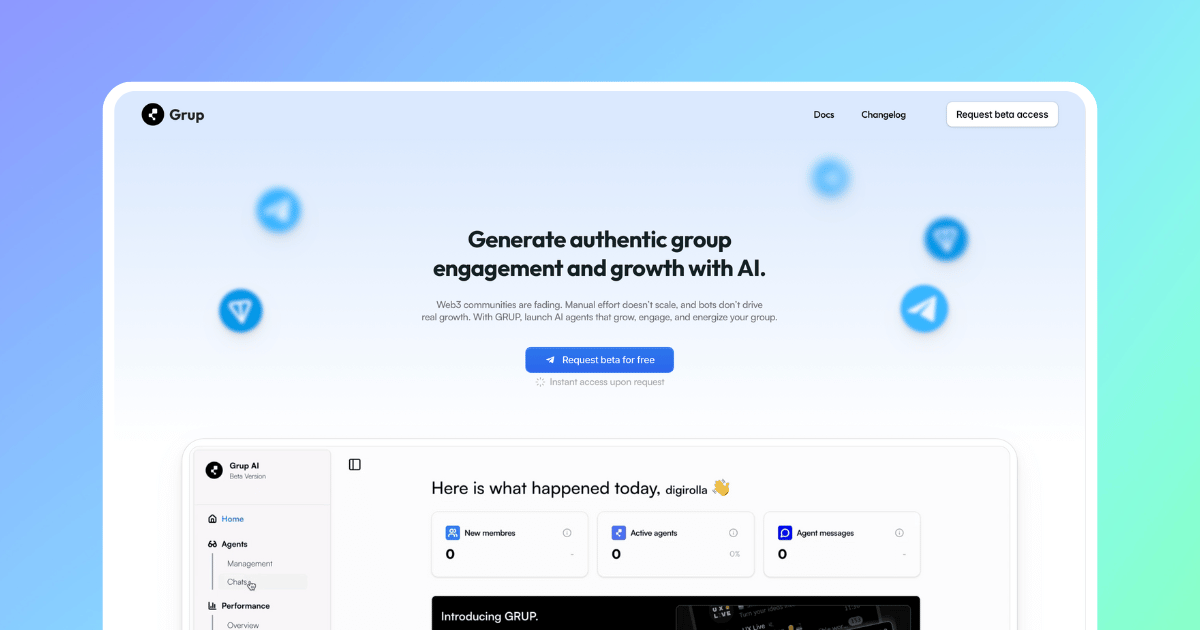 GRUP | Create AI agents for Telegram group