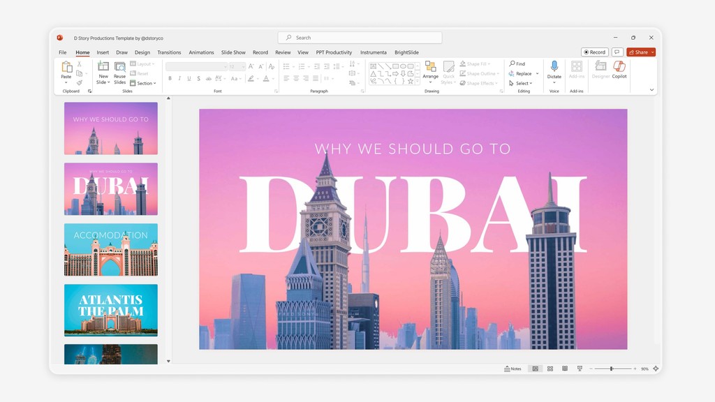 Dubai Template - D Story