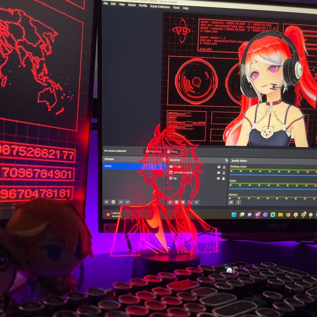 Live-streaming with avatars and vtubers using OBS