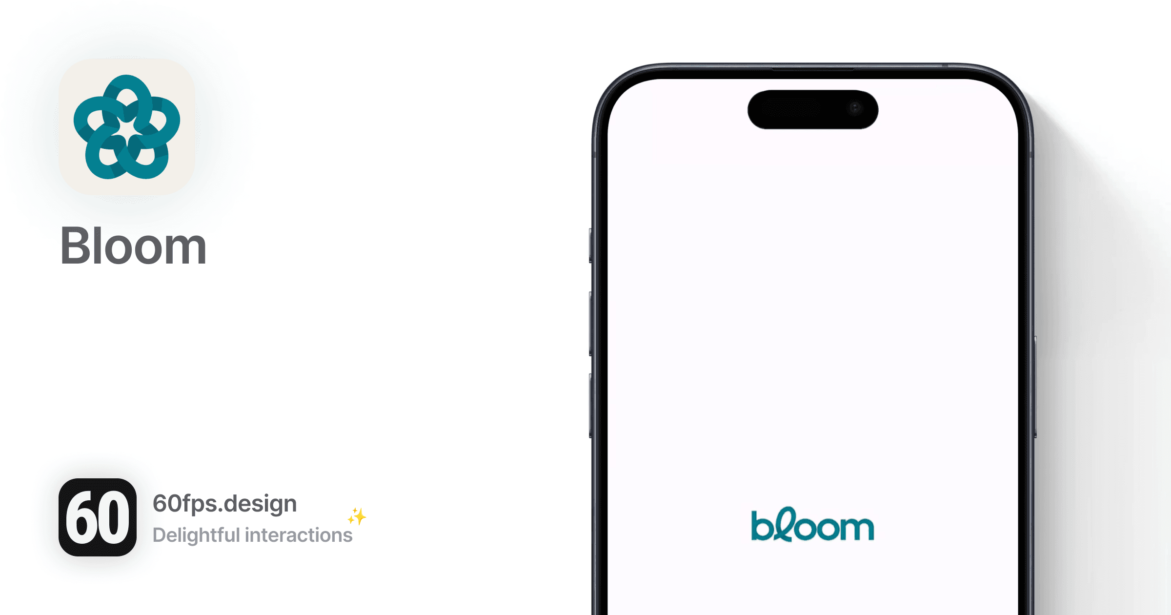Bloom iOS App UI/UX animation