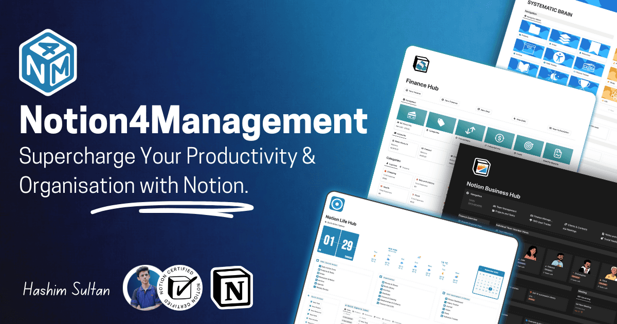 All Notion templates - Notion4Management