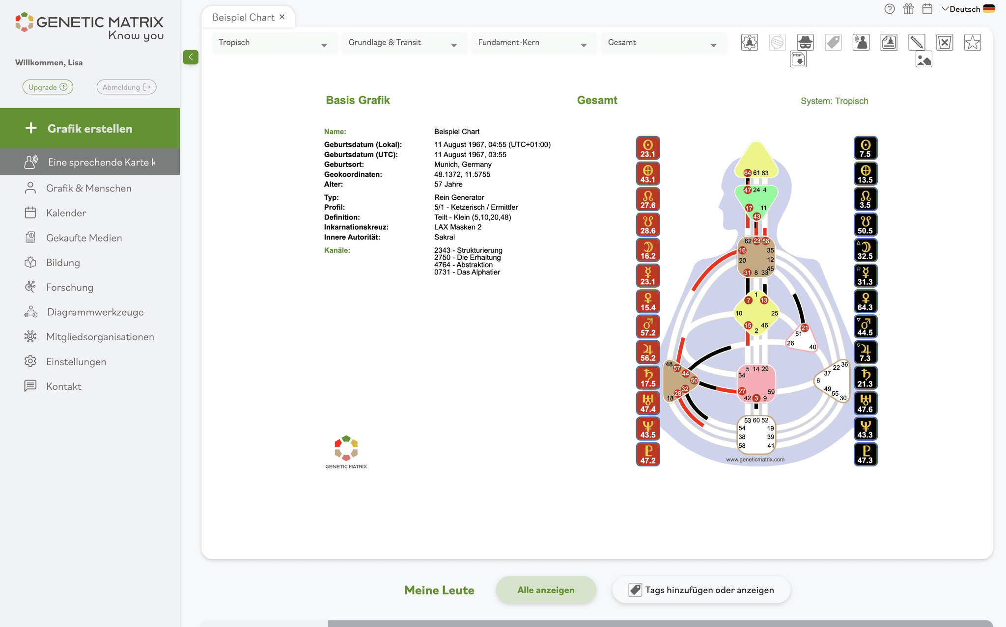 Vergleich der führenden Human Design Tools: Codes of Life®, 64keys und ...