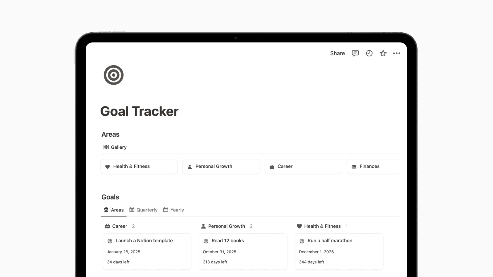 Goal Tracker | Easlo