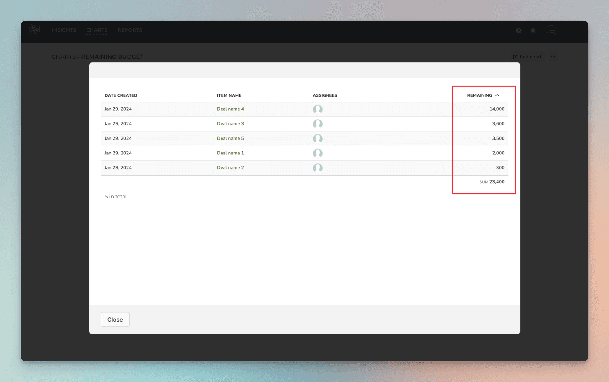 Create charts using different monday.com column types - Screenful Guide