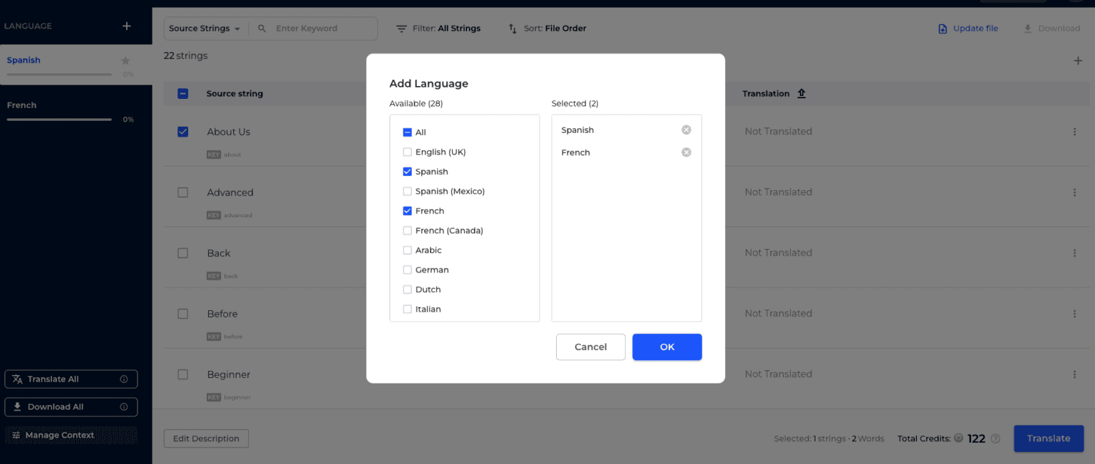 Beginner's Guide to Translation Projects on Locales.ai
