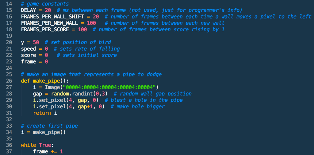 micro:bit Flappy Bird Game - My Framer Site