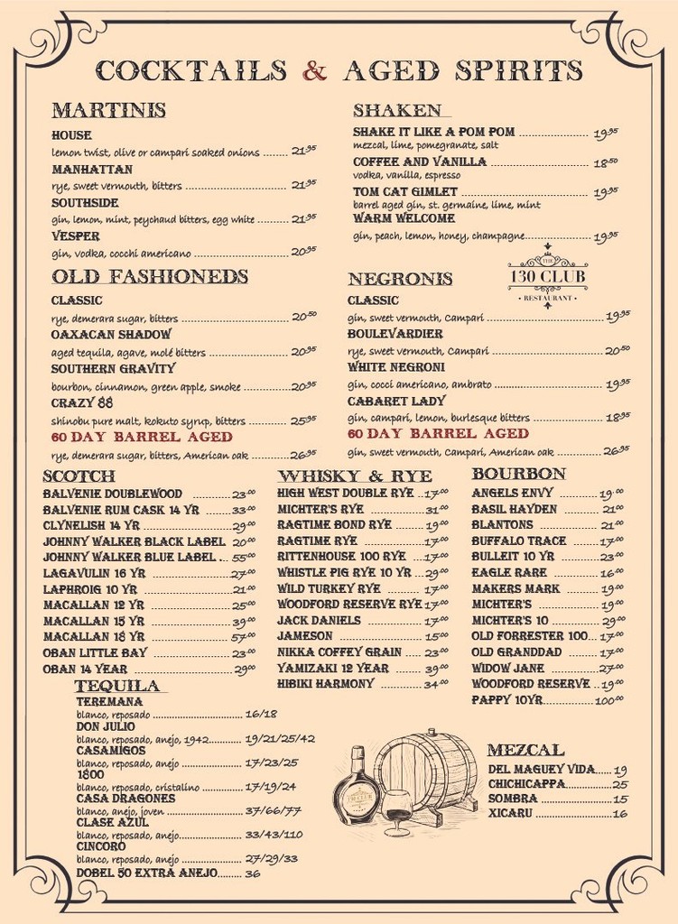 The 130 Club | Drink