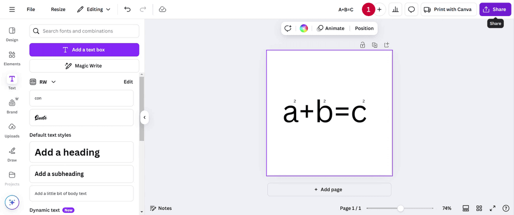 How To Superscript In Canva - 1 minute video guide