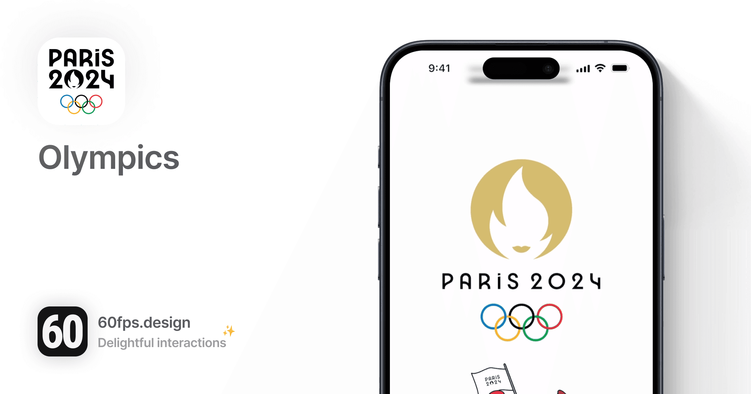 Olympics iOS App UI/UX animation